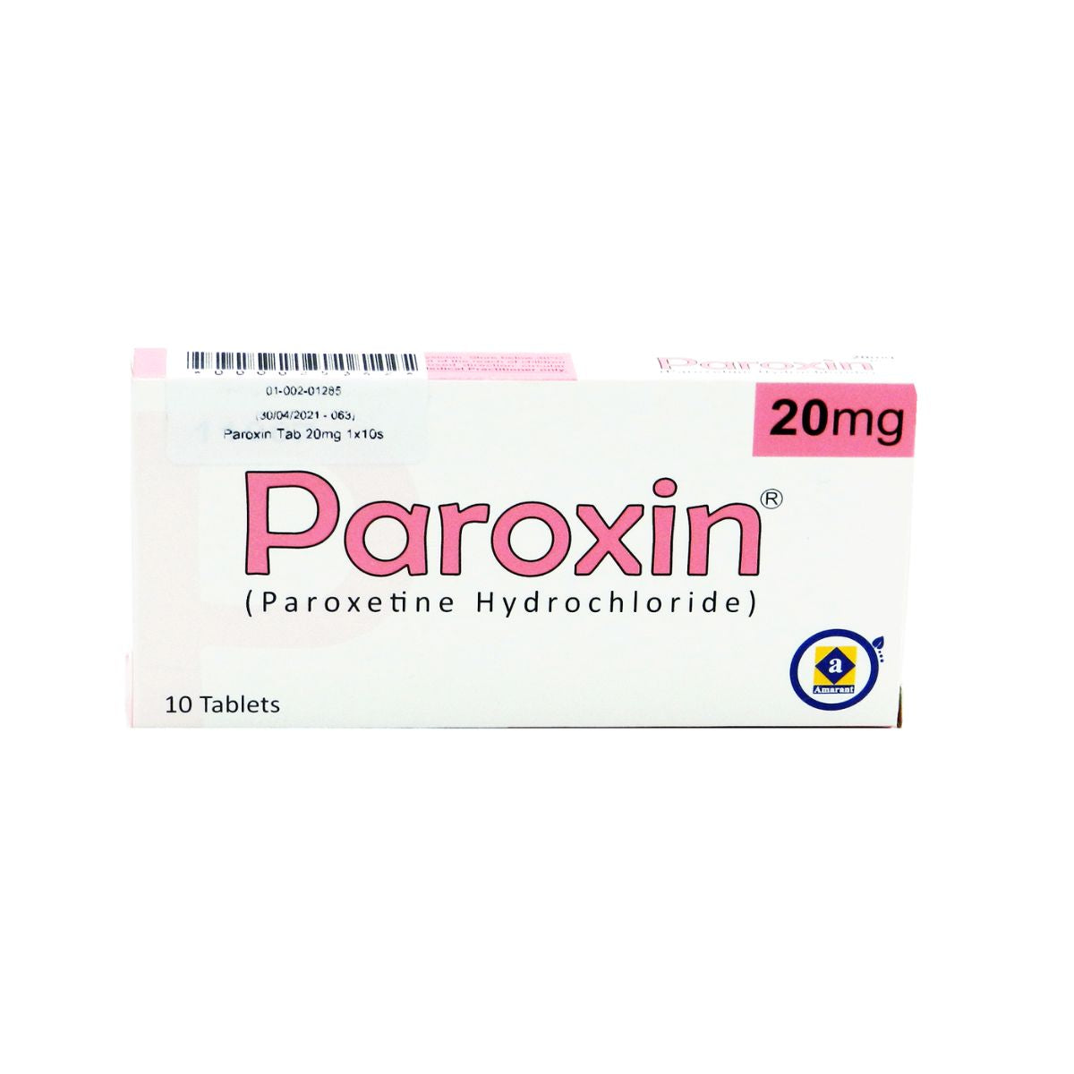Paroxin 20mg Tablets - Buy Online at SAM Pharmacy